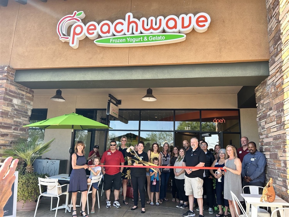 Peachwave Anniversary Ribbon Cutting! Oro Valley Economic Development